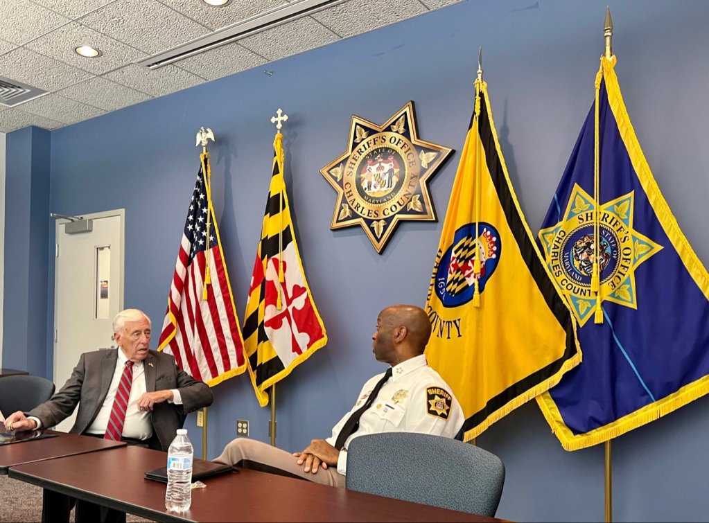 Hoyer Meets With Charles County Sheriff Troy Berry - The BayNet