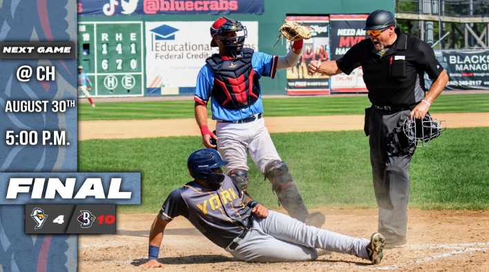 Blue Crabs Rout Revs 10-4 In Series Sweep - The BayNet