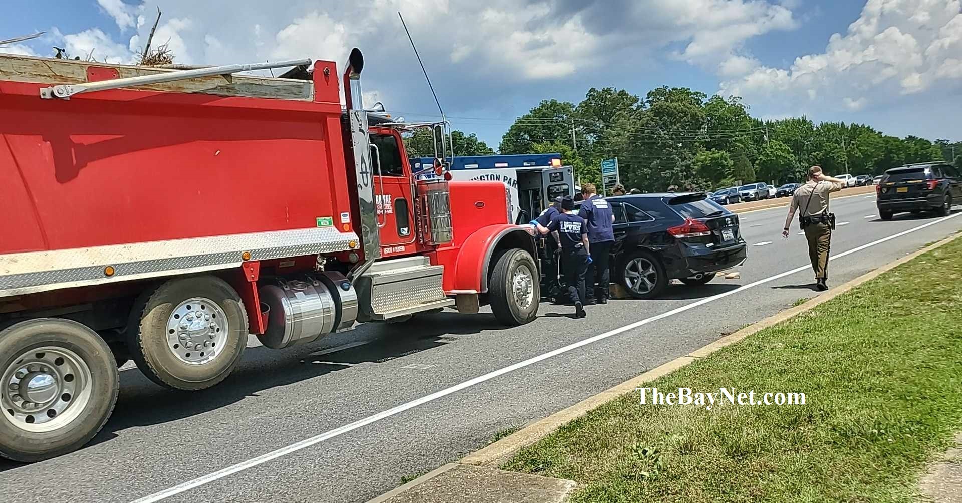 Two-Vehicle Crash Involving Dump Truck On Three Notch Road - The BayNet