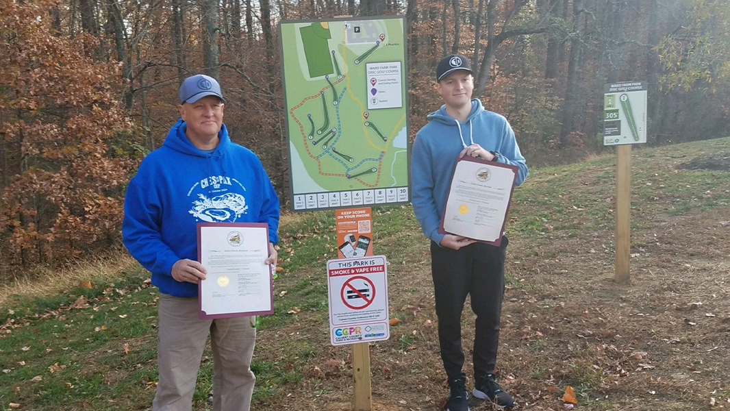 Local Father-Son Duo Brings Calvert County’s First Free Public Disc ...