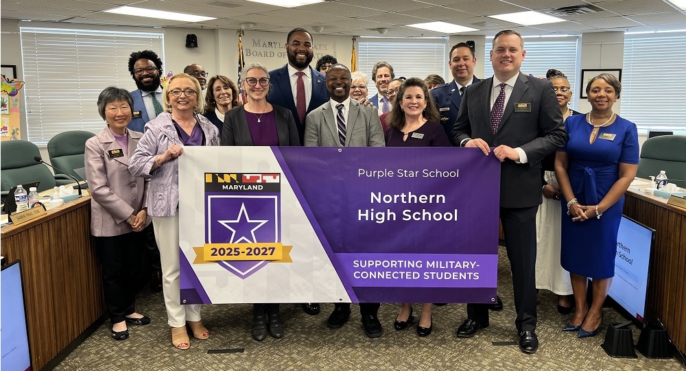 Calvert County Public Schools Honored With Purple Star Designation For ...