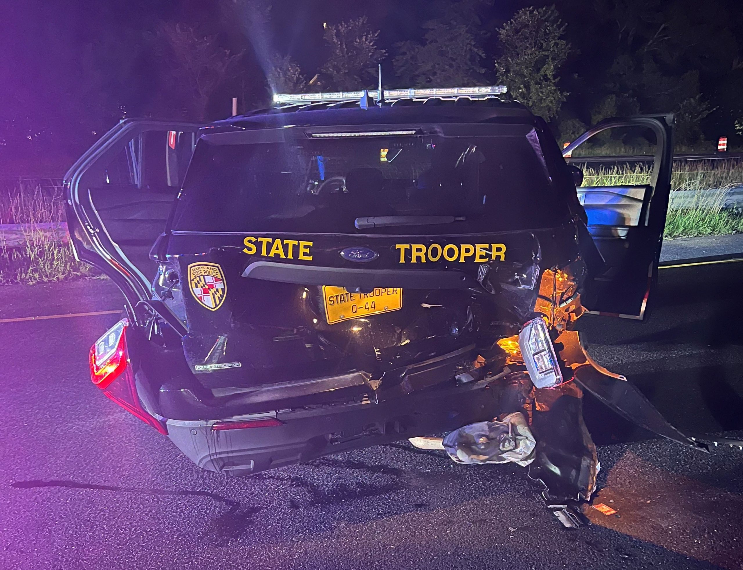 Maryland State Trooper Struck By Tesla While Investigating Crash On ...