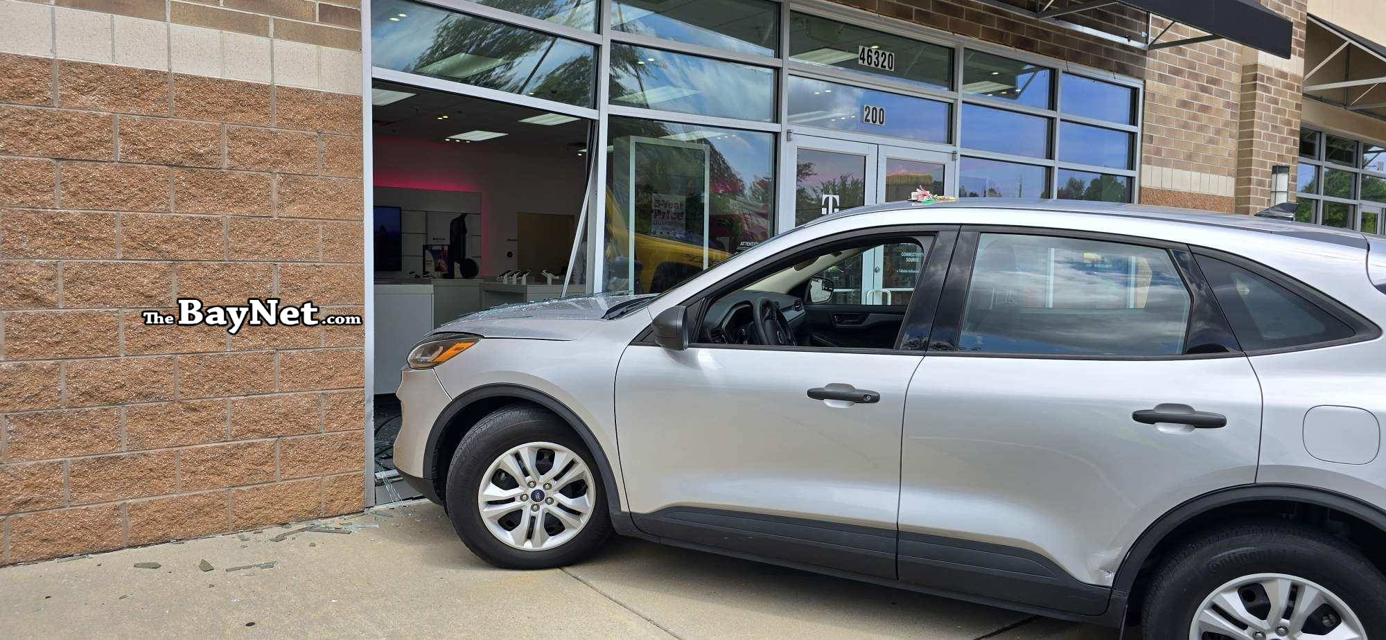 SUV Crashes Into T-Mobile Storefront In Lexington Park - The BayNet