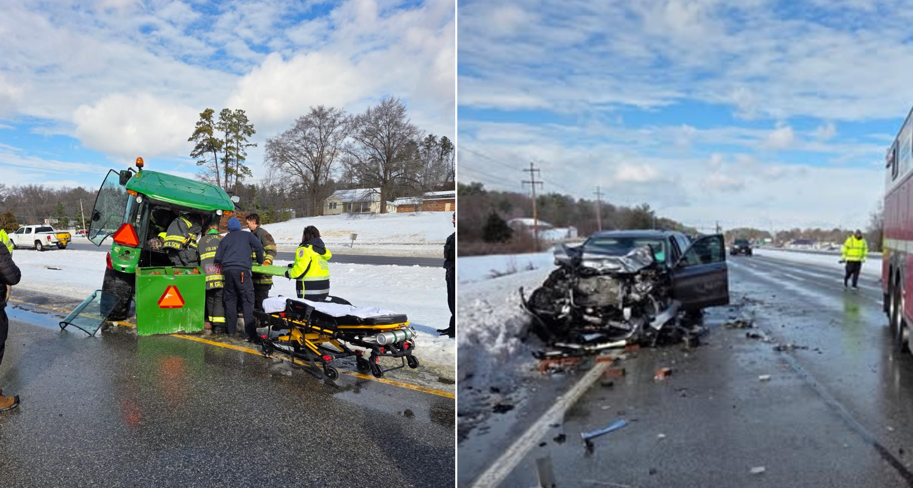 Serious Crash On Three Notch Road Involving Snow Plow Sends One To ...